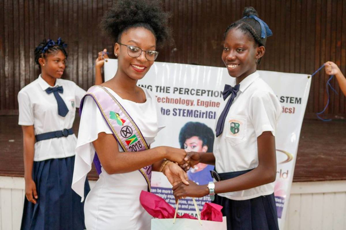 Miss Guyana 2nd Runner Up’s STEM Girls Glow Awards! - Miss World