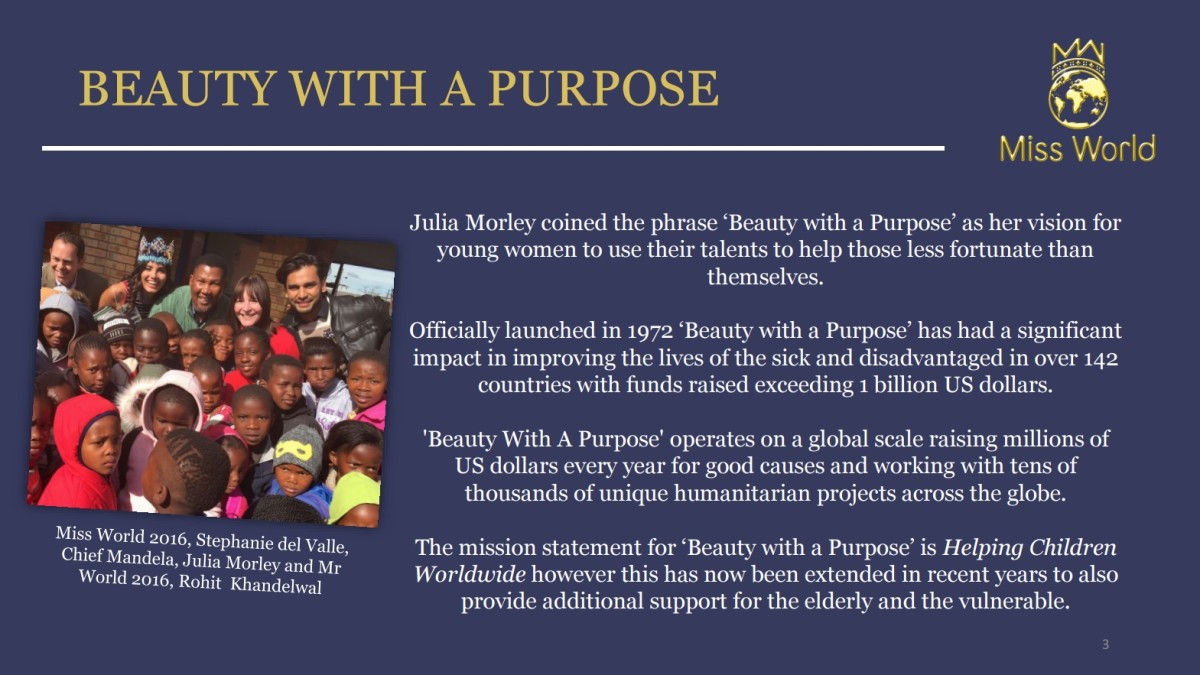 The History of Beauty with A Purpose (Part 1) - Miss World