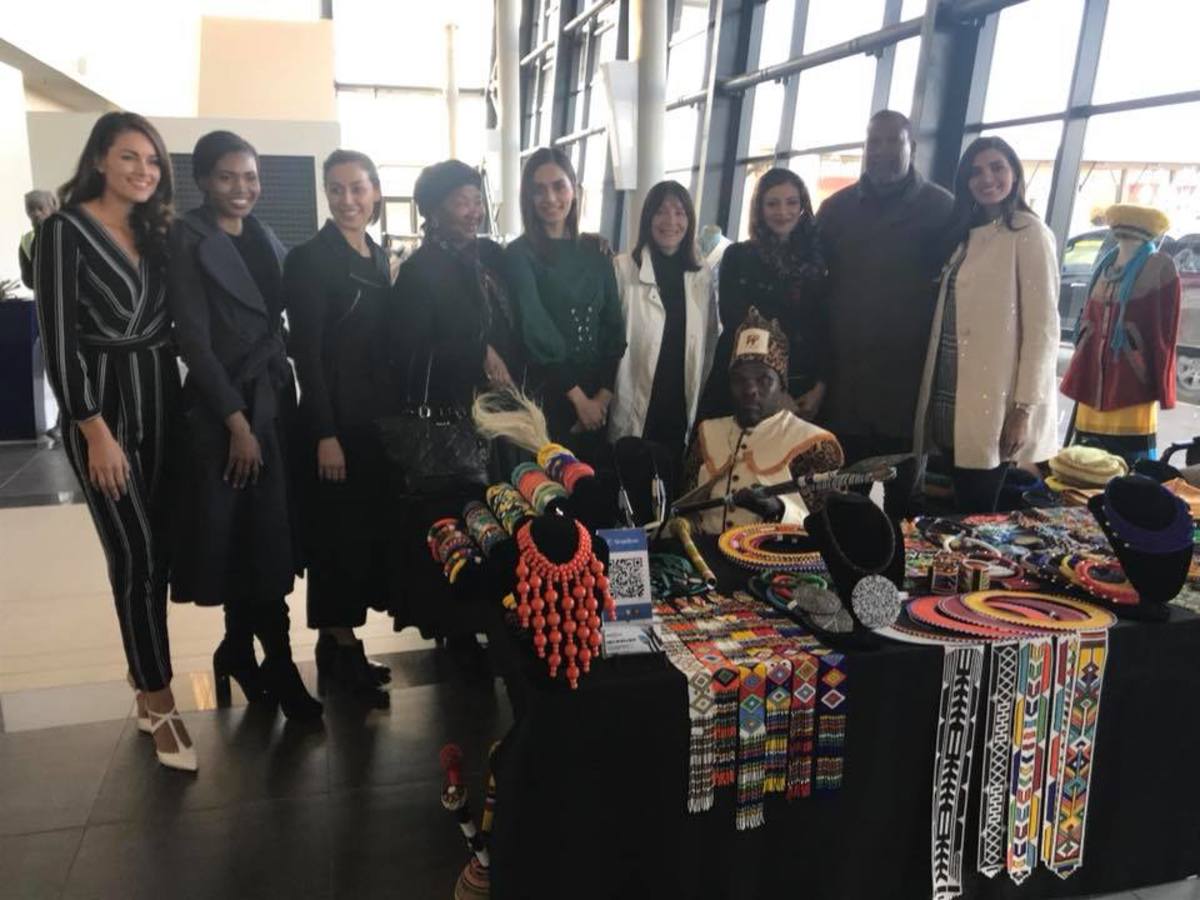 Miss World at unveiling of sanitaryware machines in South Africa - Miss ...