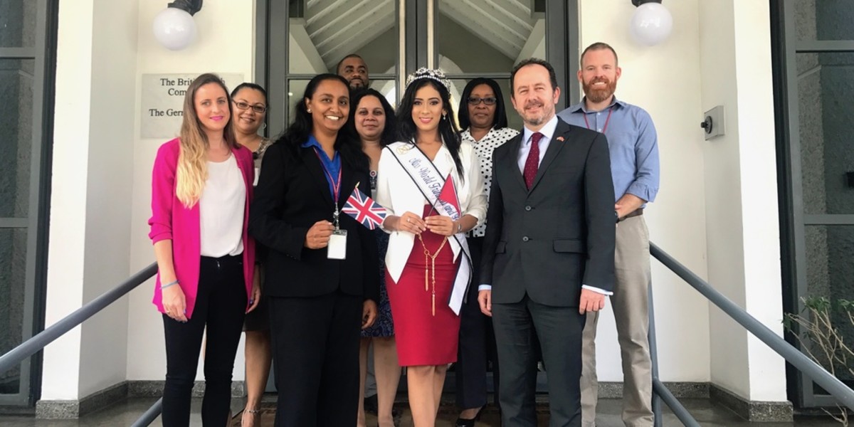 Miss World Trinidad And Tobagos Courtesy Call To The British High
