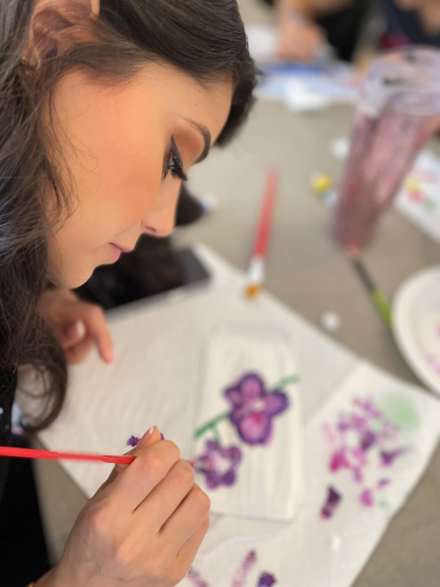 Mask Painting at the Hyatt Regency Hotel - Miss World