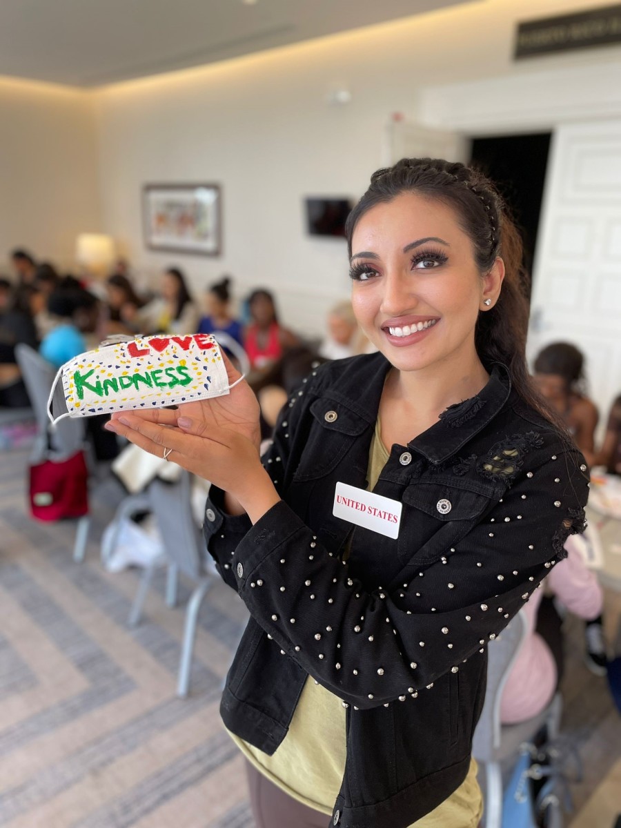 Mask Painting at the Hyatt Regency Hotel - Miss World
