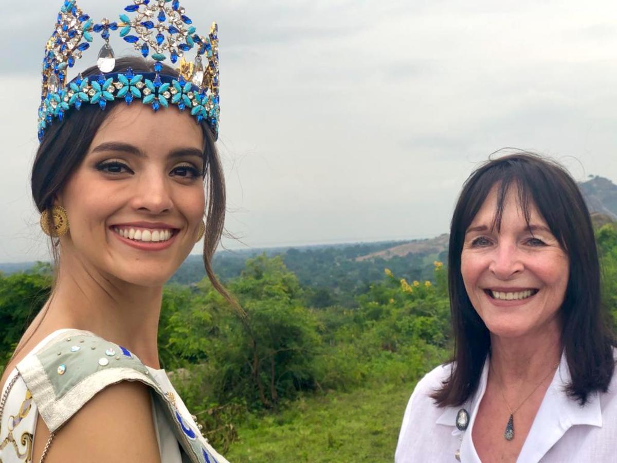 Julia Morley and reigning Miss World arrive in Busoga - Miss World