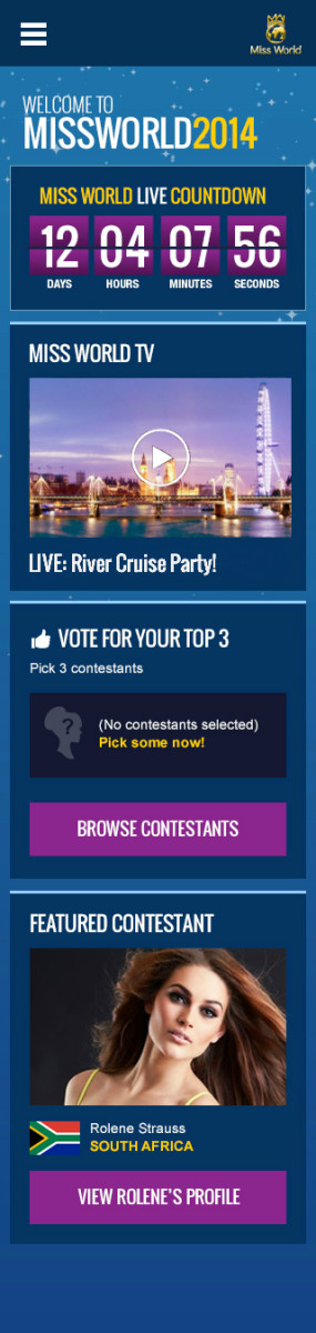 Miss World App Coming Soon! - Miss World