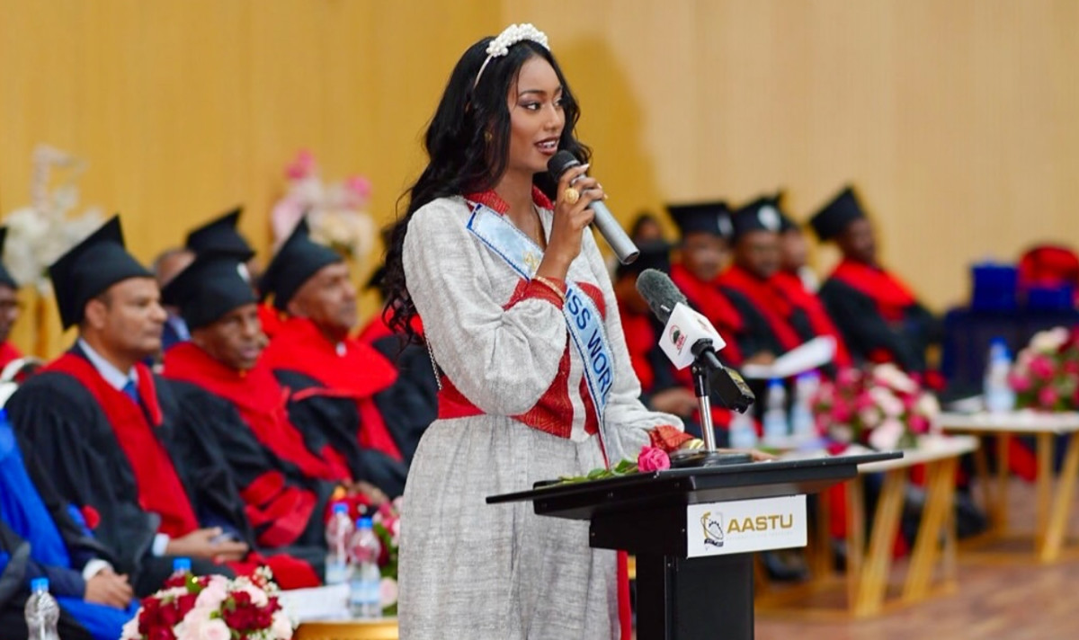 Miss World Africa Hasset Dereje Returns to Inspire Graduating Class at ...
