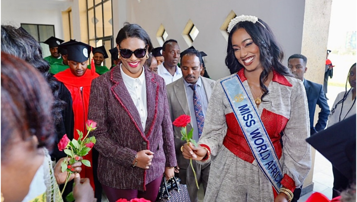 Miss World Africa Hasset Dereje Returns to Inspire Graduating Class at ...