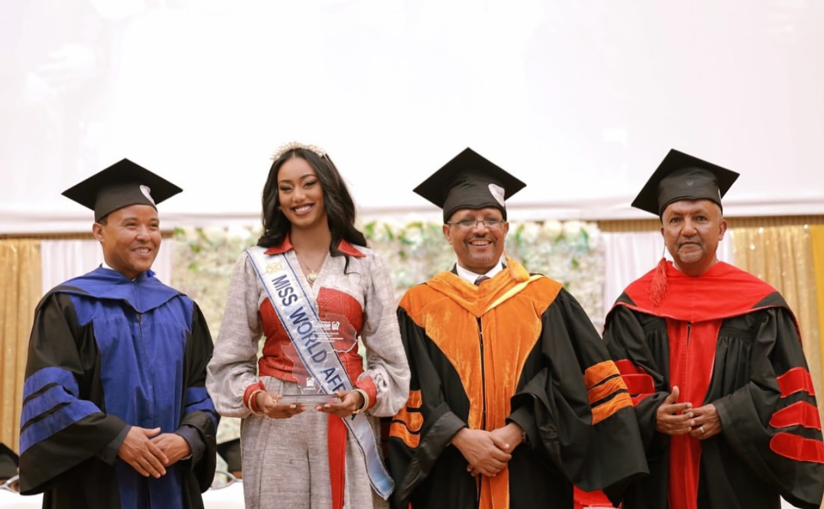 Miss World Africa Hasset Dereje Returns to Inspire Graduating Class at ...