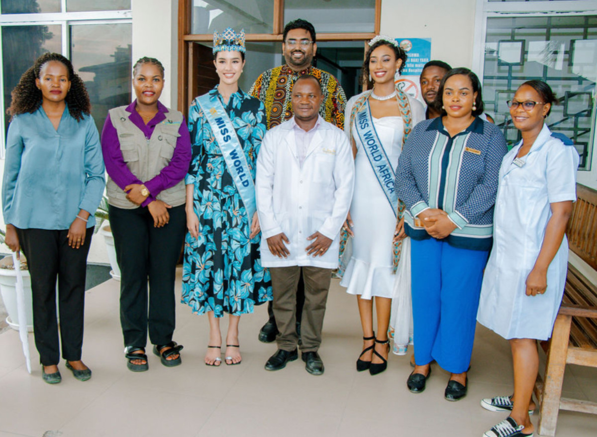 Miss World and Miss World Africa Visit Neonatal Unit with Doris Mollel ...