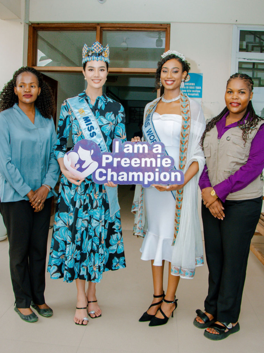 Miss World and Miss World Africa Visit Neonatal Unit with Doris Mollel ...