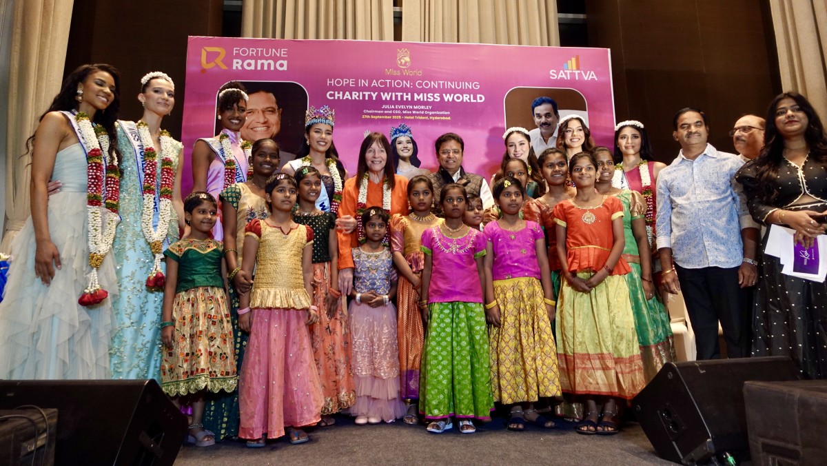 Hope in Action: Miss World Team Brings Smiles to Hyderabad’s Children ...