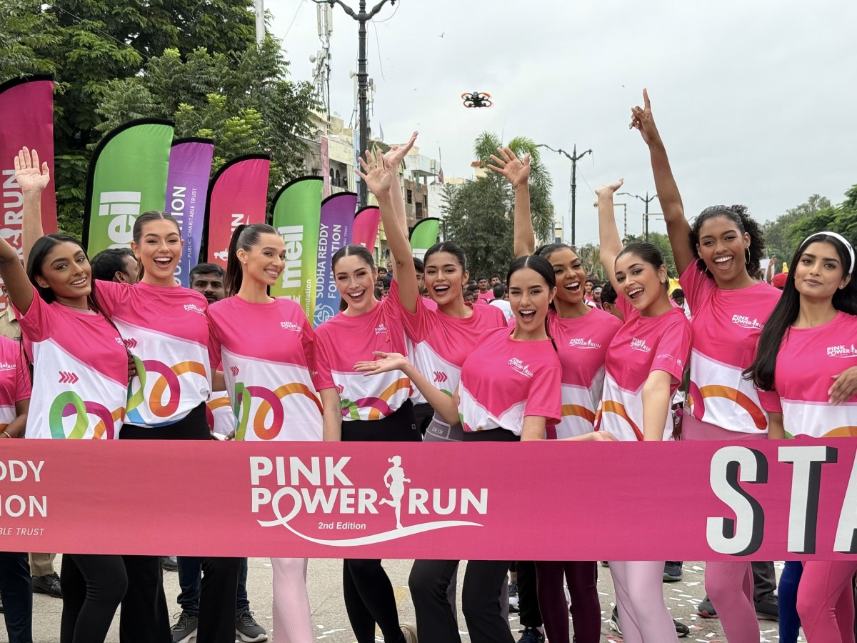 Pink Power Run Unites Miss World and Community in Hyderabad! - Miss World