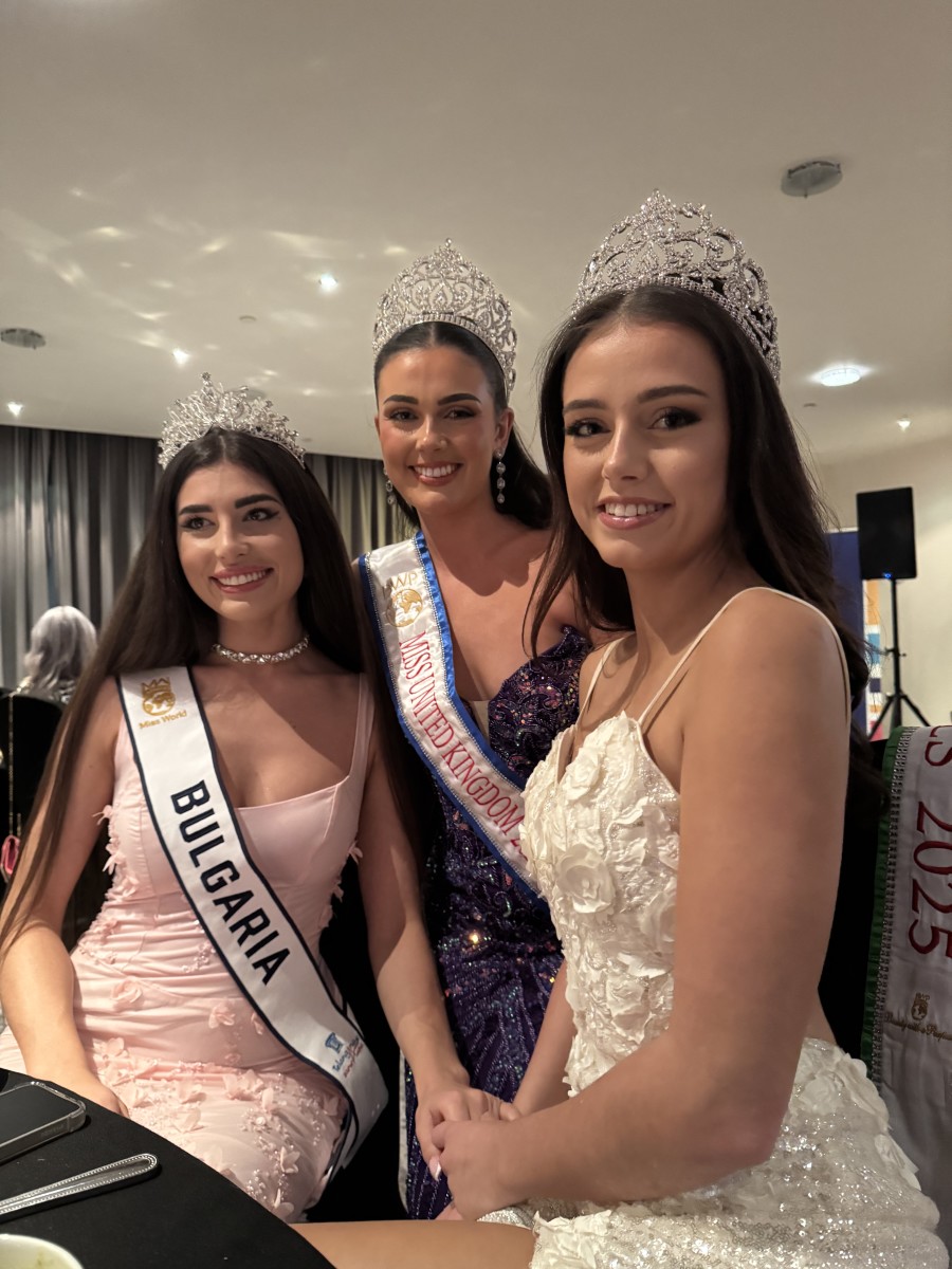 Miss World Opal Suchata Attends Charity Gala in Wales Supporting Cancer ...