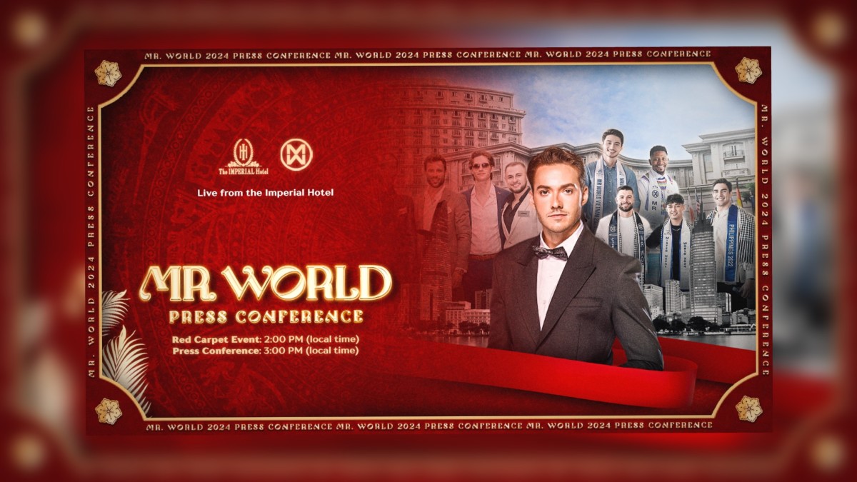 Watch Mr. World's Press Conference live from Vietnam - Miss World