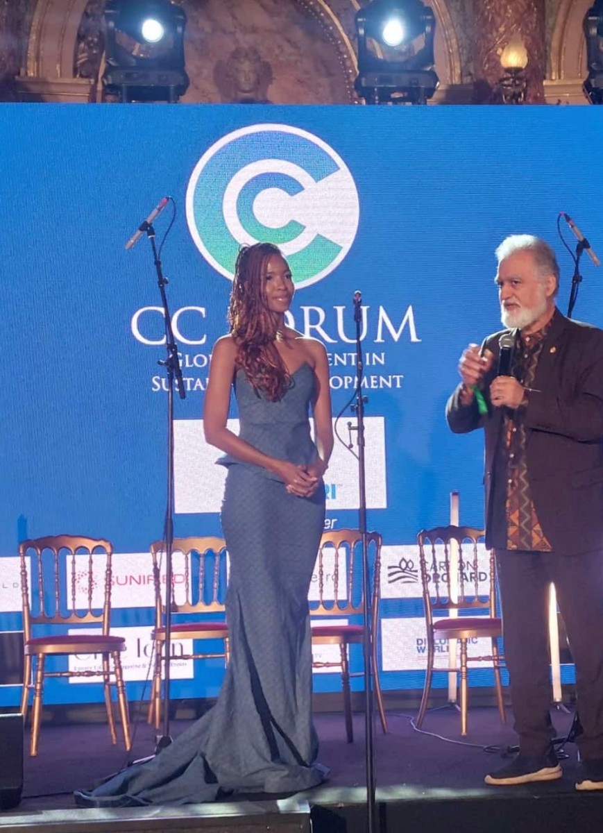 H.E. Lesego Chombo spoke at the CC Forum Paris 2024 - Miss World