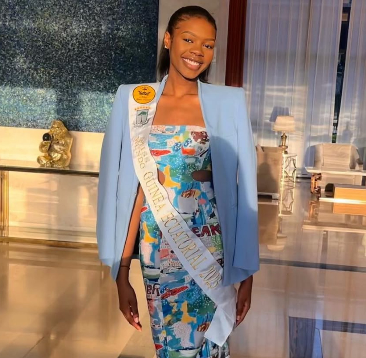 Miss World Equatorial Guinea at the 72nd MWF - Miss World