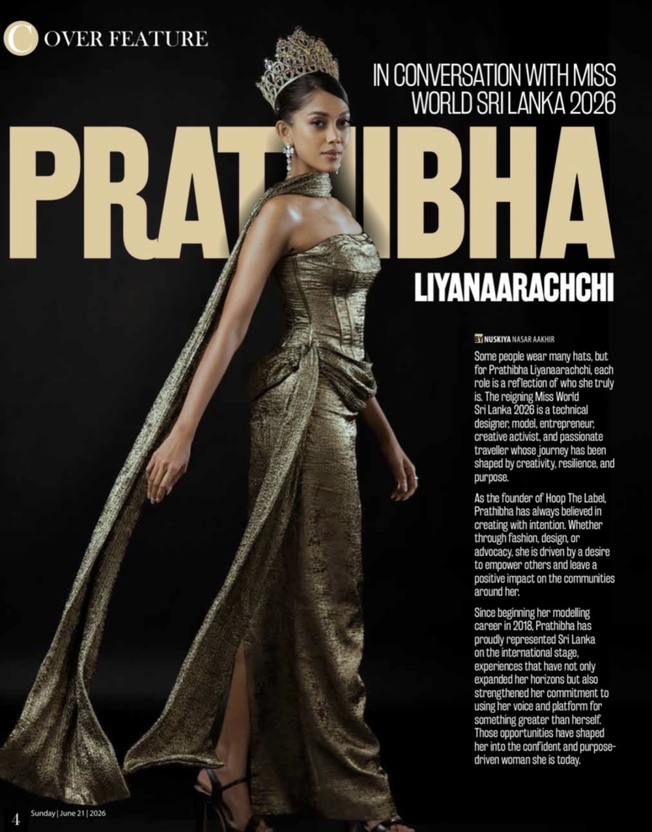 Miss World Sri Lanka Prathibha Liyanaarachchi Covers Latest Edition of ...